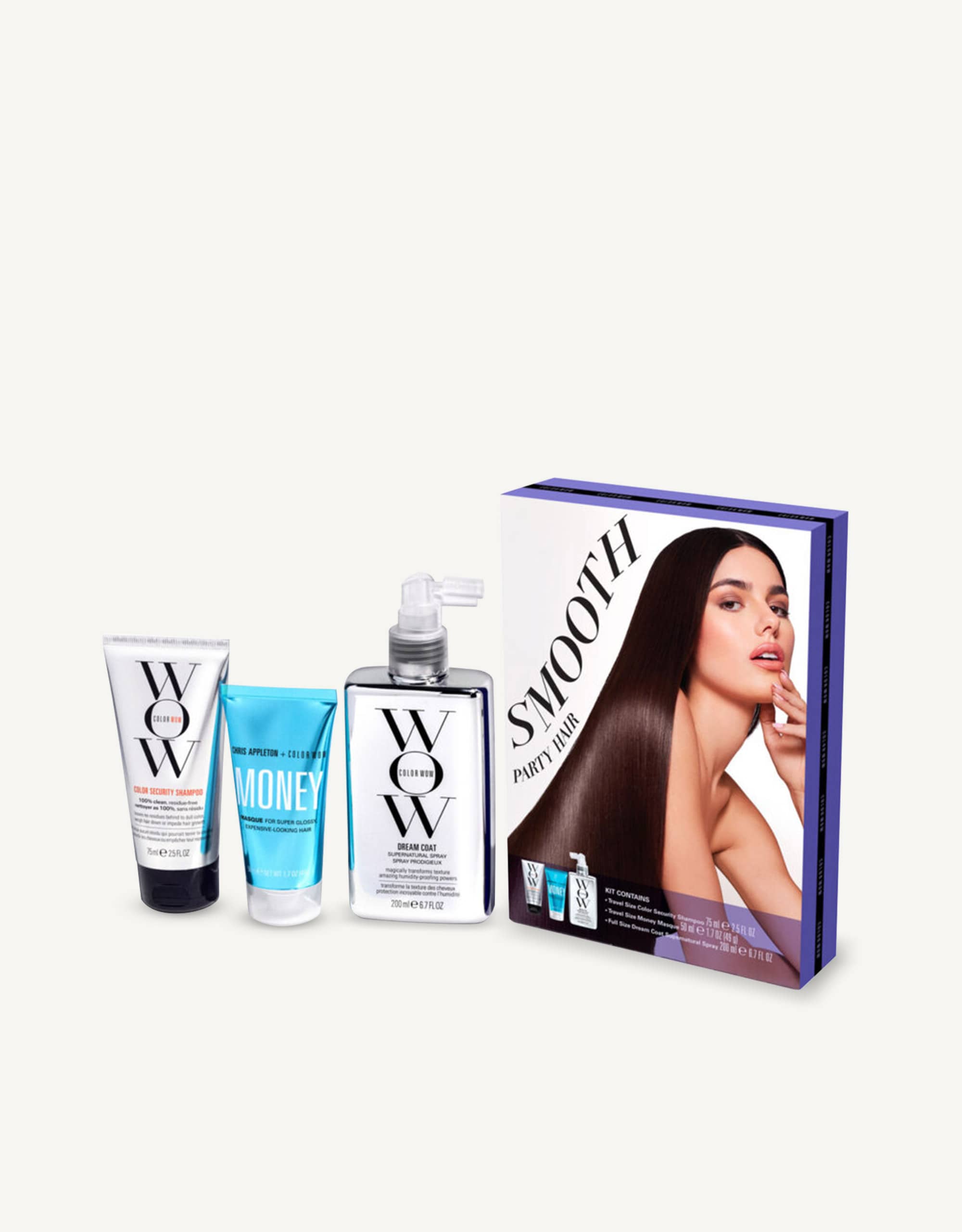 Color Wow Smooth Party Hair Gift Set | Additional Lengths